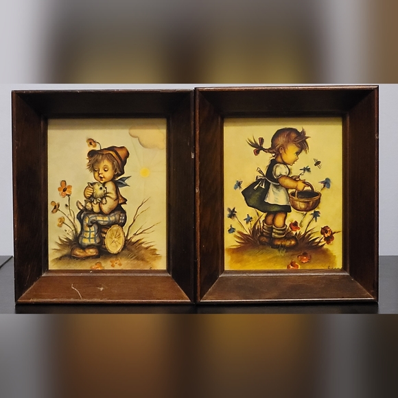 Hummel | Art | Hummel Boy And Girl Picture Set | Poshmark